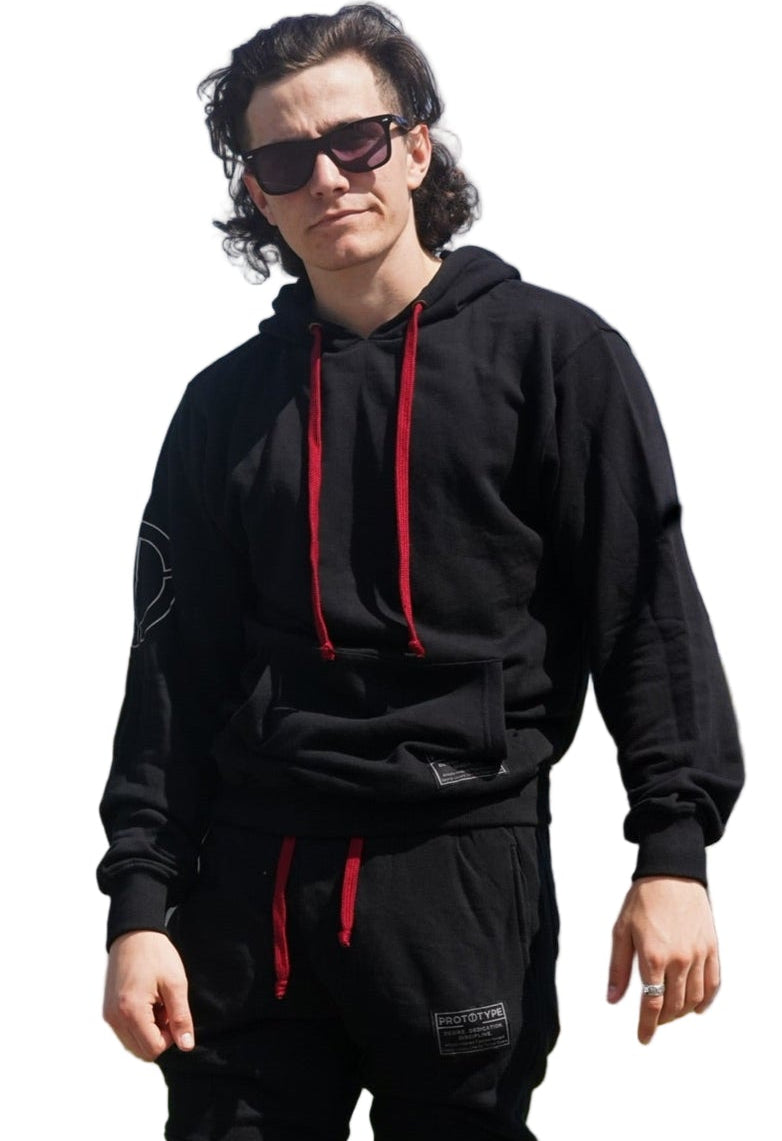 Black Light Men's Hoodie/ Red String – Prototype81